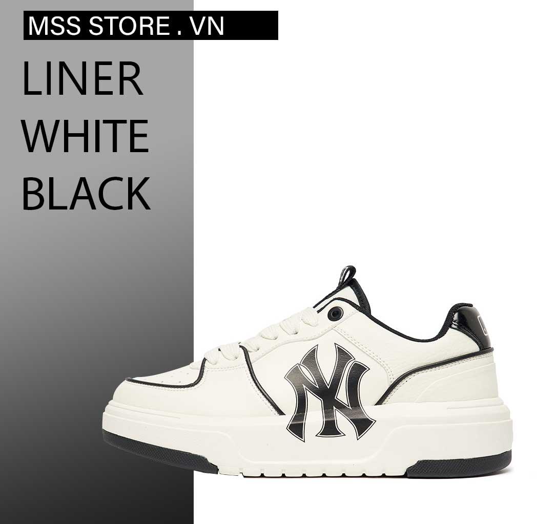 Giày MLB Chunky Liner New York Yankees White Black